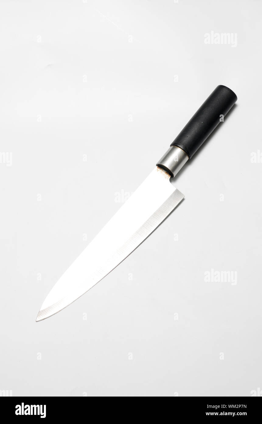 kitchen knife on a white background Stock Photo - Alamy