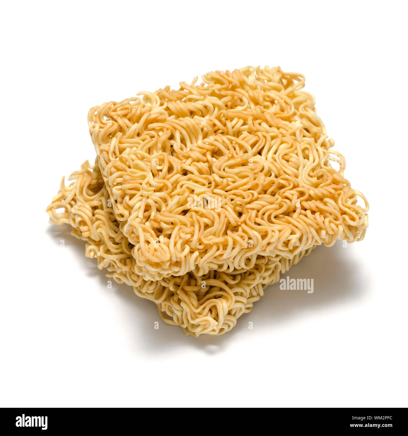 Instant ramen noodle block Cut Out Stock Images & Pictures - Alamy