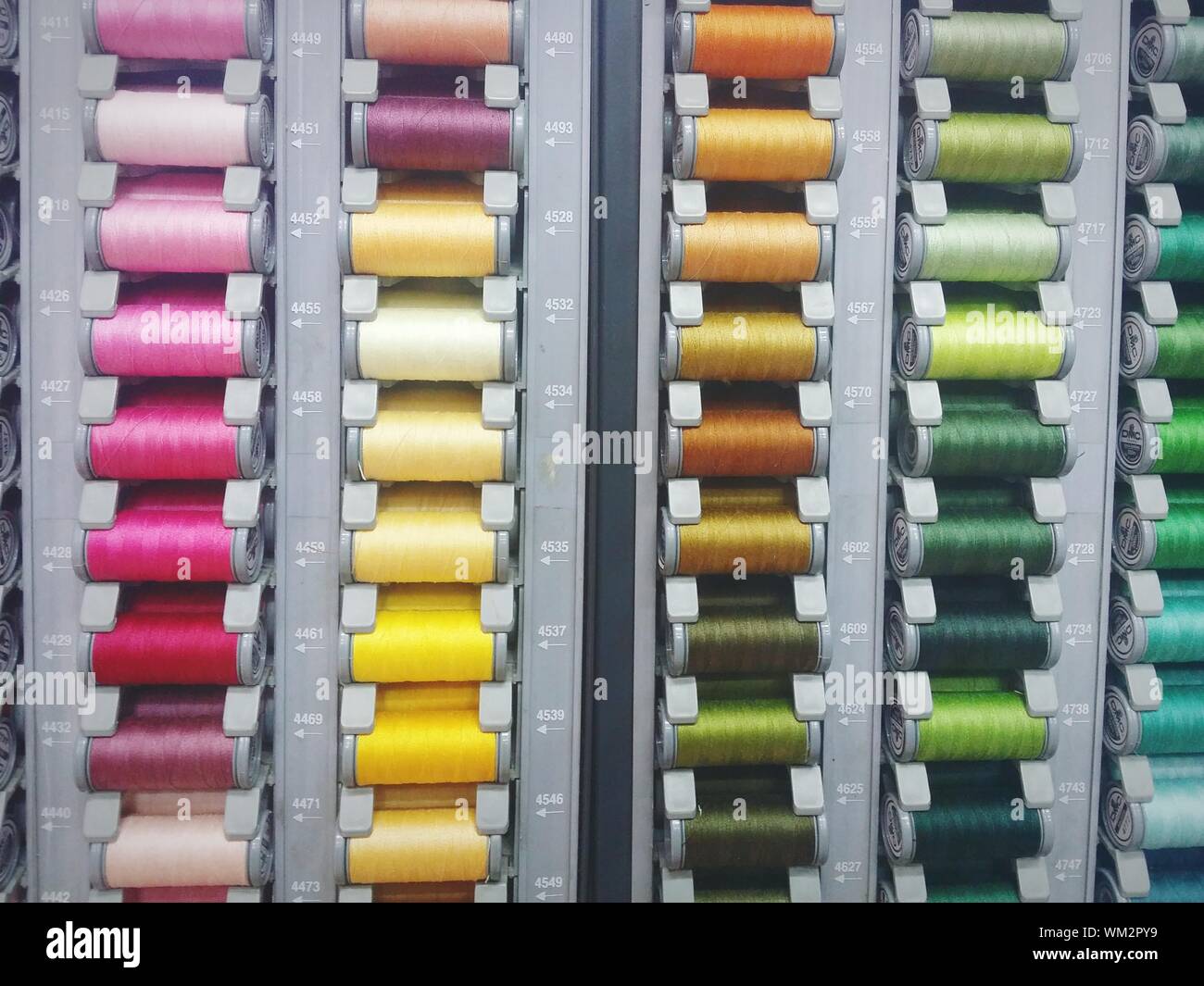 Racks of thread hi-res stock photography and images - Alamy