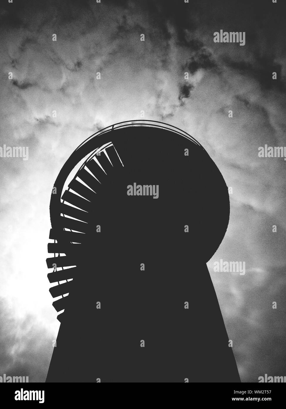 Watchtower silhouette Black and White Stock Photos & Images - Alamy