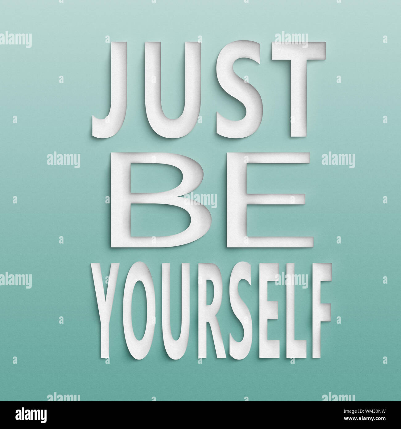 Just be yourself hi-res stock photography and images - Alamy