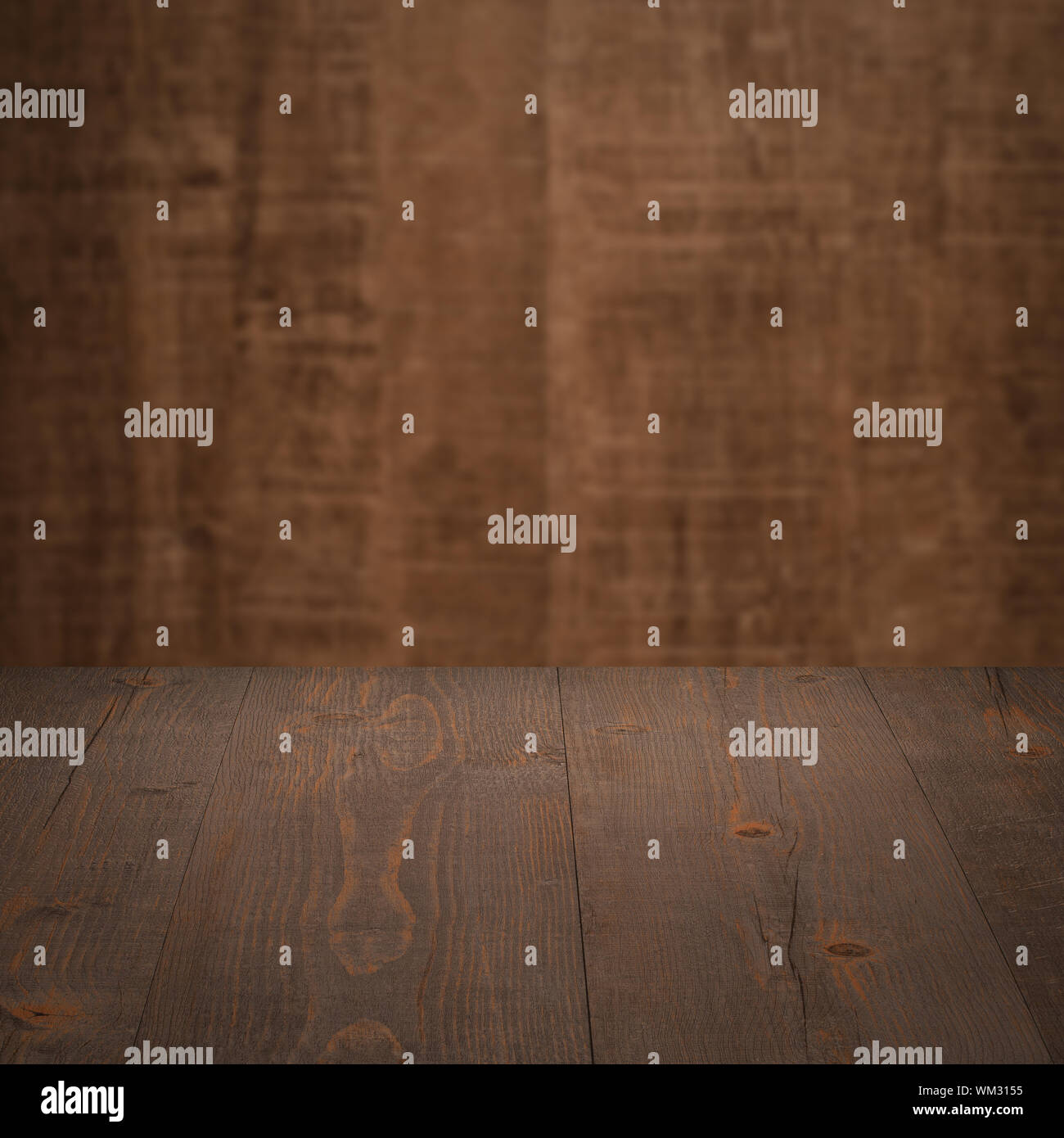 Wood background - table with wooden wall Stock Photo - Alamy