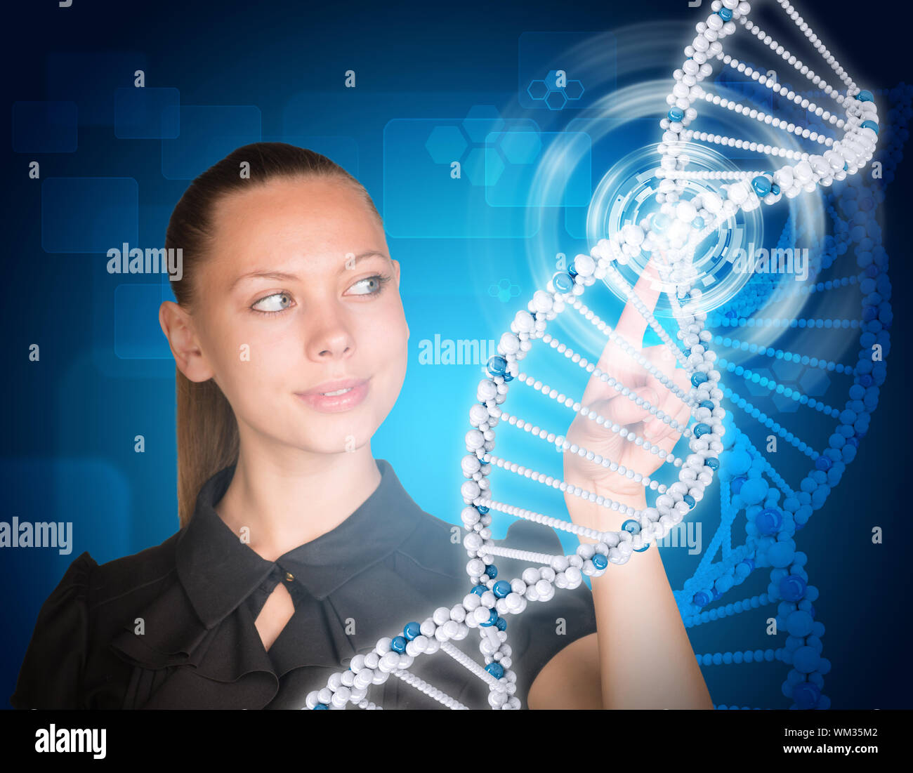 Dna Structure In Hand High Resolution Stock Photography and Images - Alamy