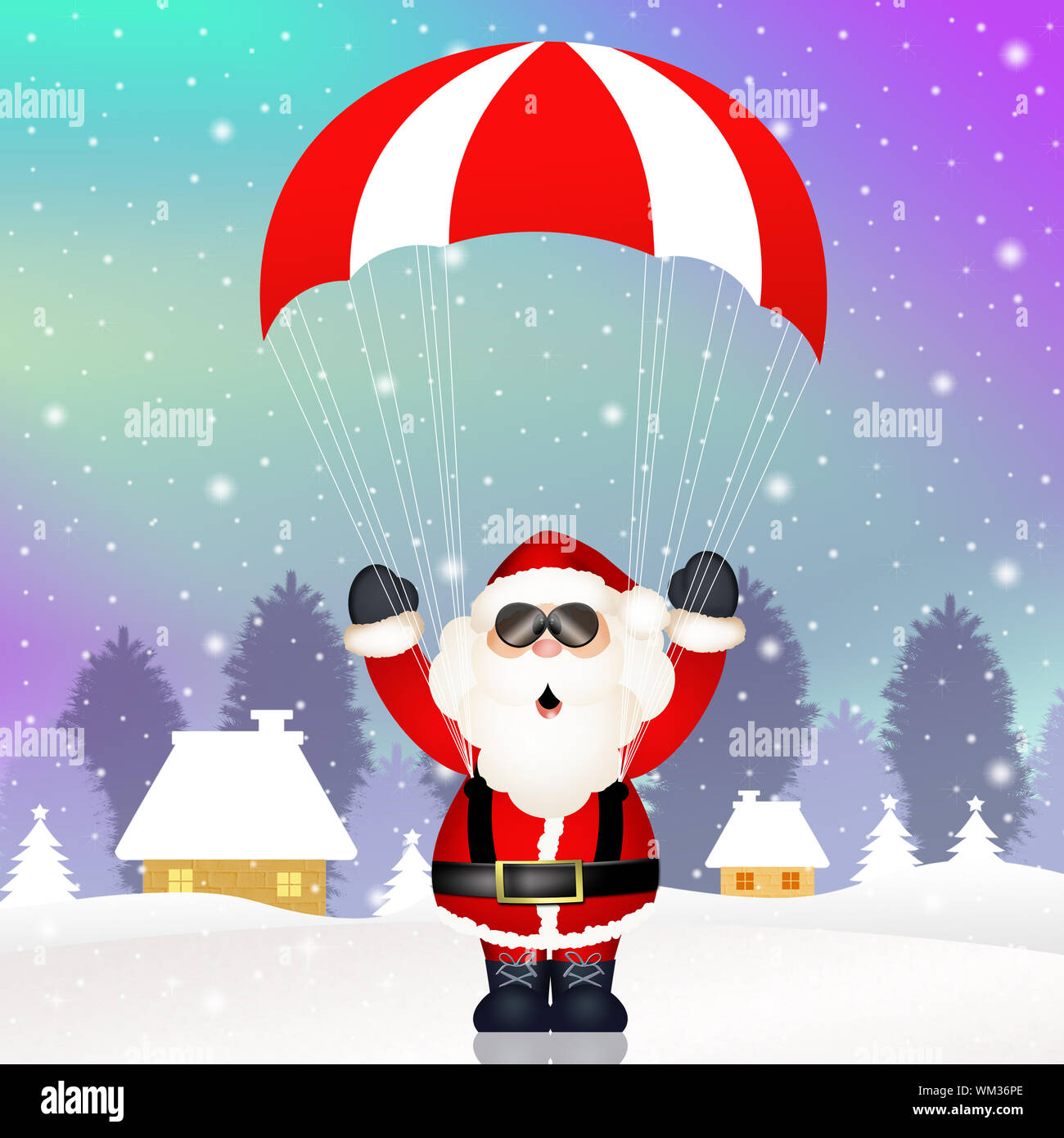 Funny Santa Claus Stock Photo - Alamy