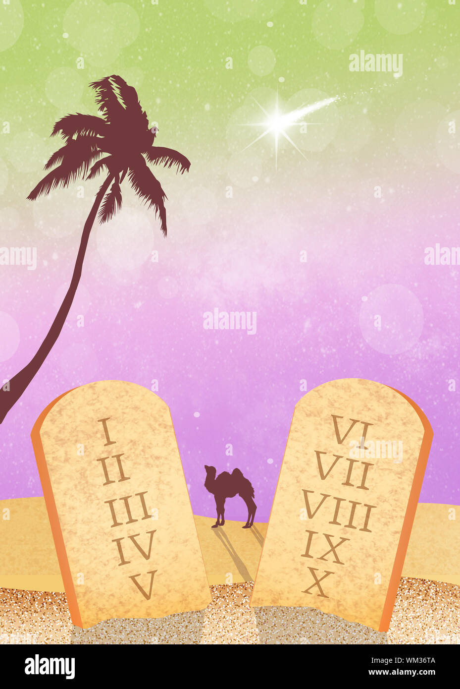 tables of the Ten Commandments Stock Photo - Alamy