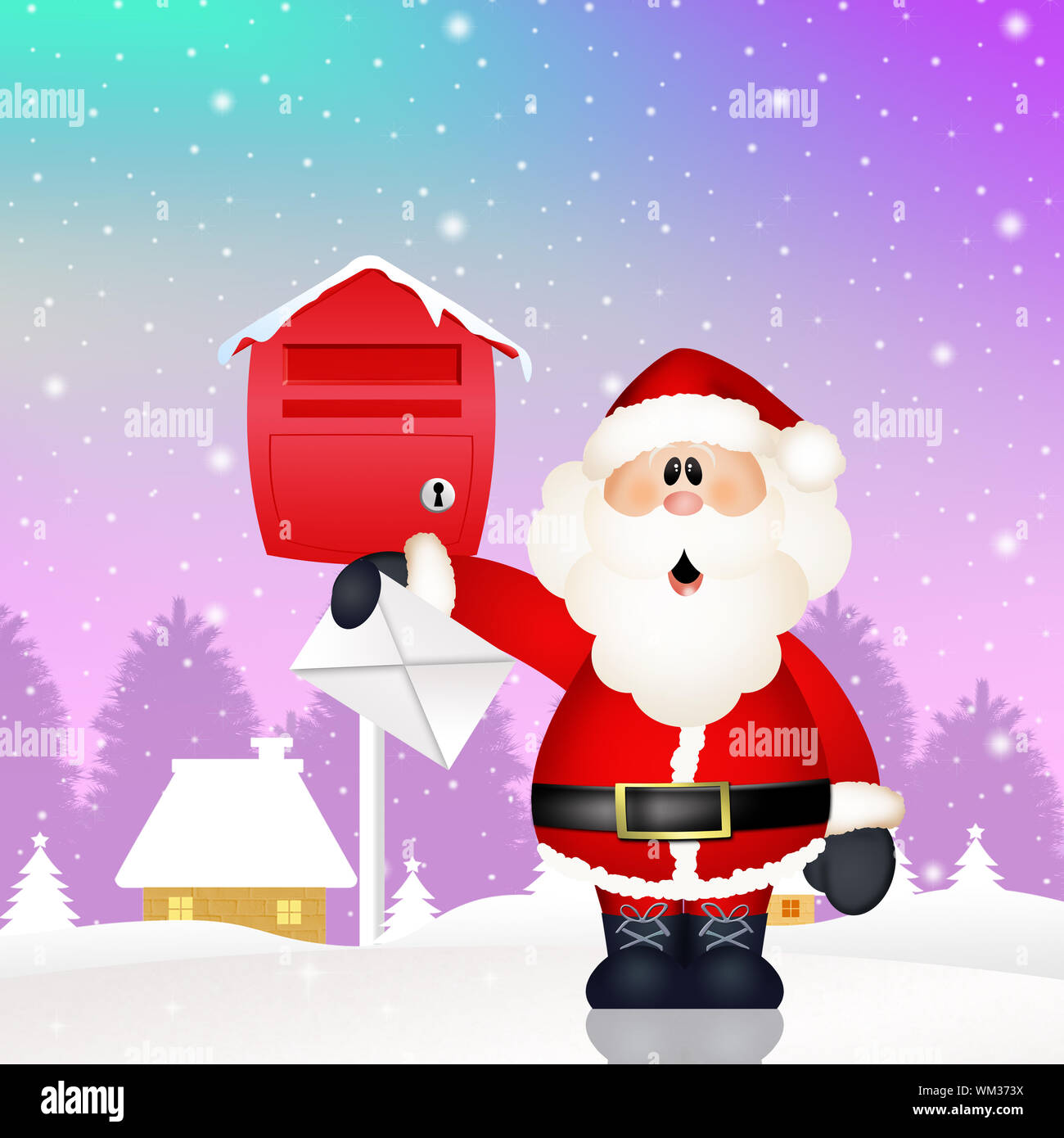 Cartoon mailbox hi-res stock photography and images - Alamy