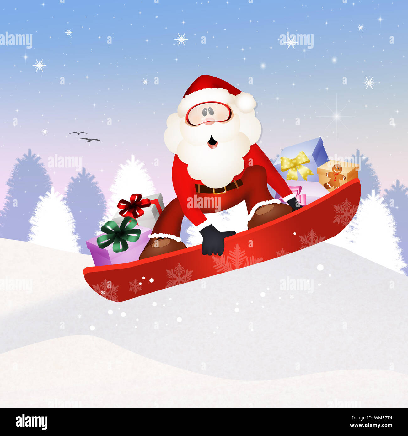 funny Santa Claus Stock Photo - Alamy
