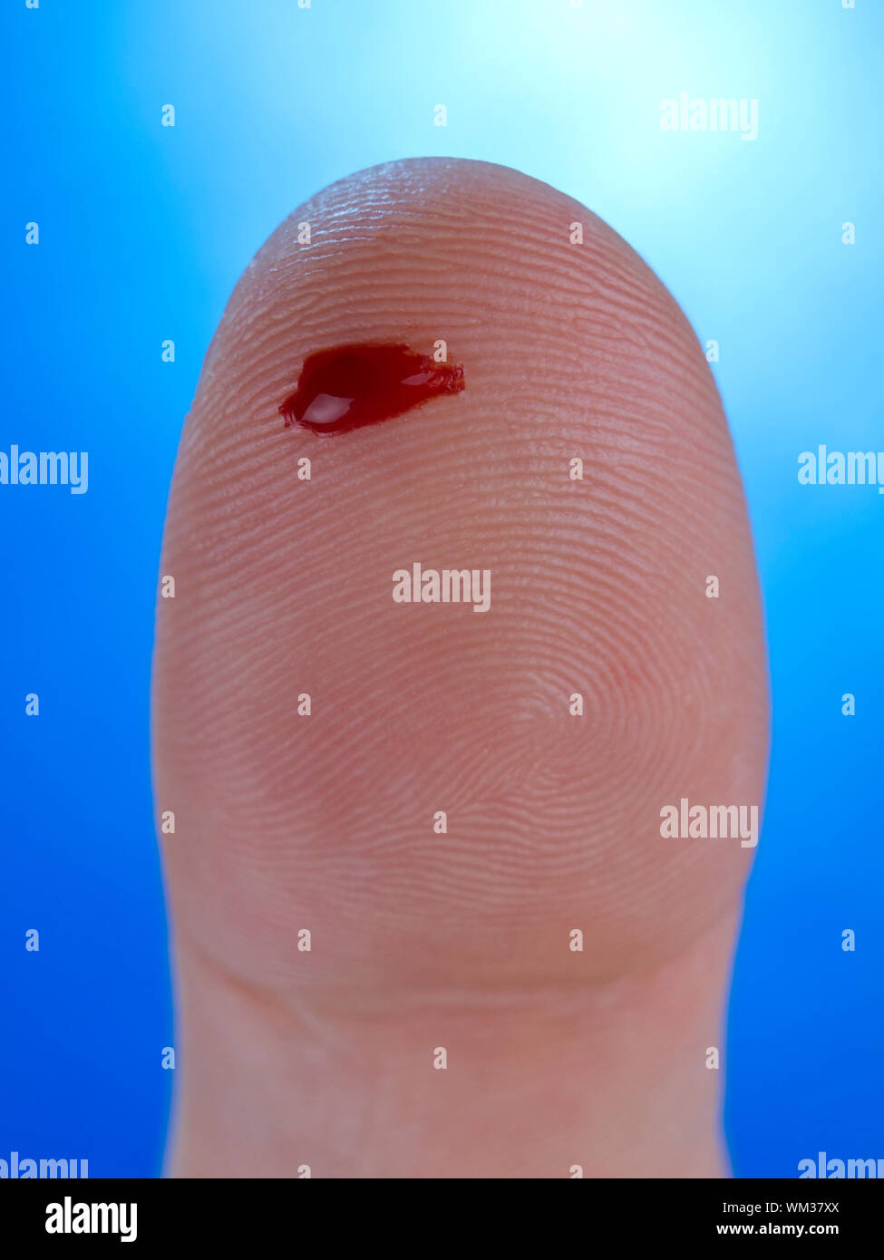 Drop blood on thumb hi-res stock photography and images - Alamy