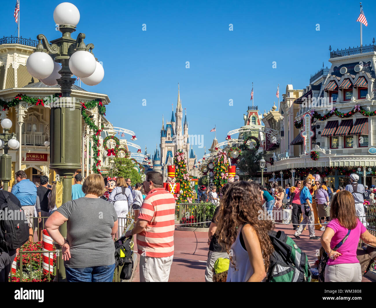 Magic Kingdom park view and buildings in Orlando, Florida. Magic ...
