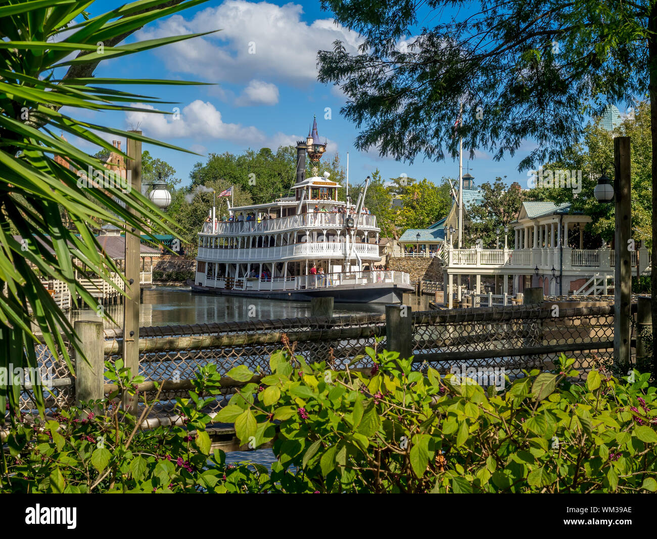 Magic Kingdom park view and buildings in Orlando, Florida. Magic ...