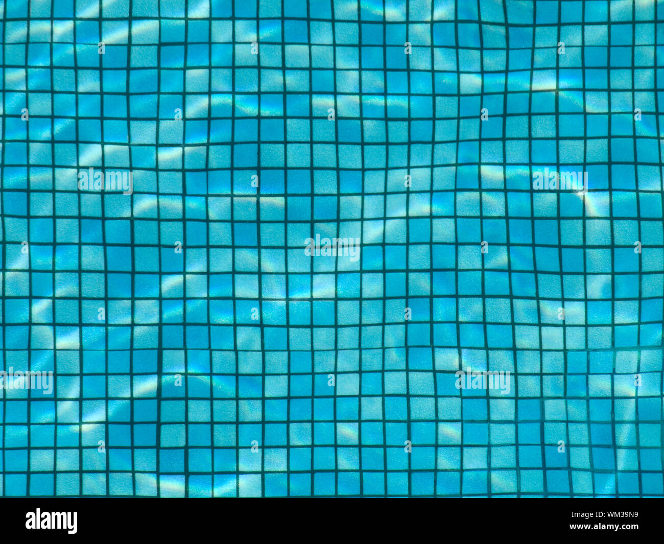 The bottom of a pool view from above through the water Stock Photo - Alamy