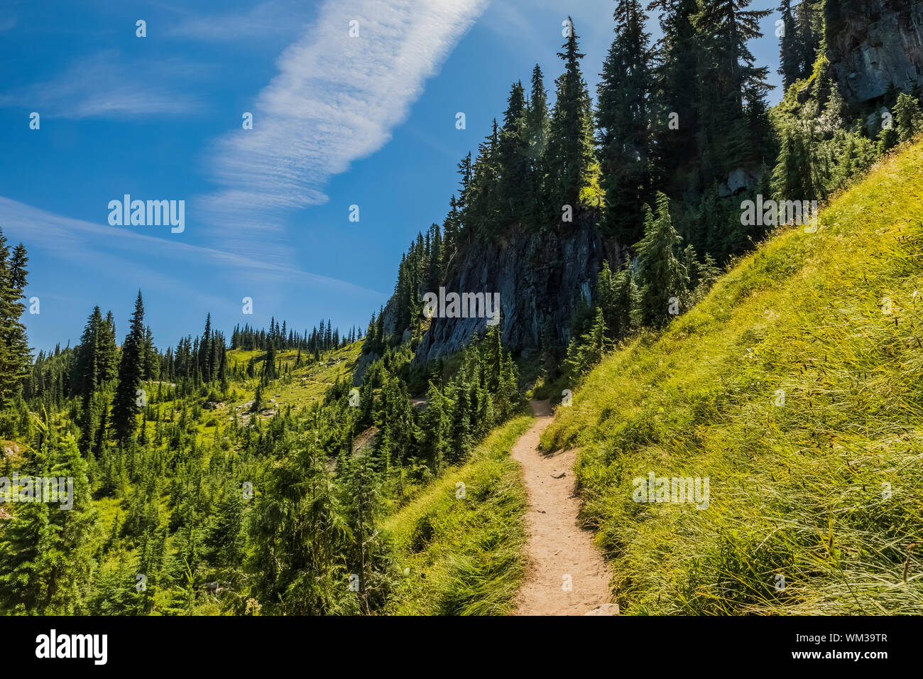 The combined Pacific Crest Trail and Naches Peak Loop Trail in the ...