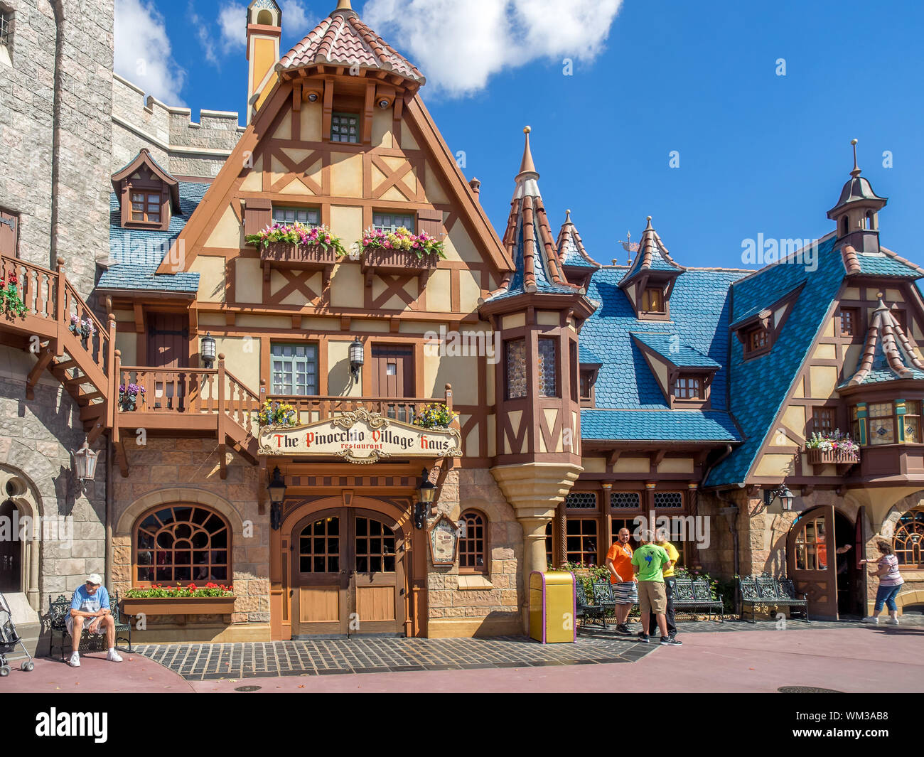 Magic Kingdom park view and buildings in Orlando, Florida. Magic ...