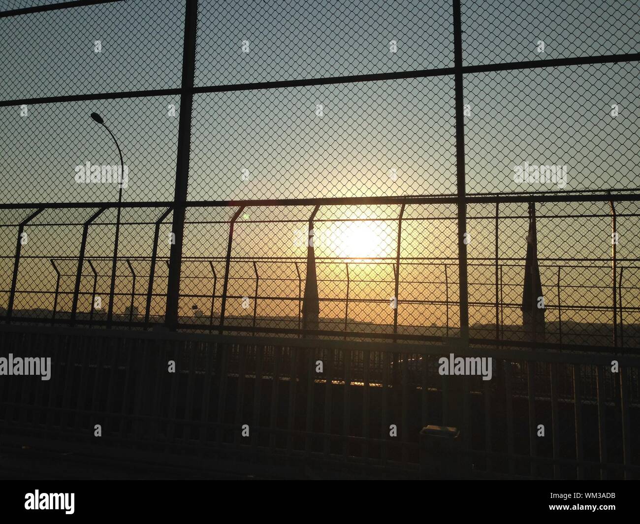 Silhouette railing hi-res stock photography and images - Alamy