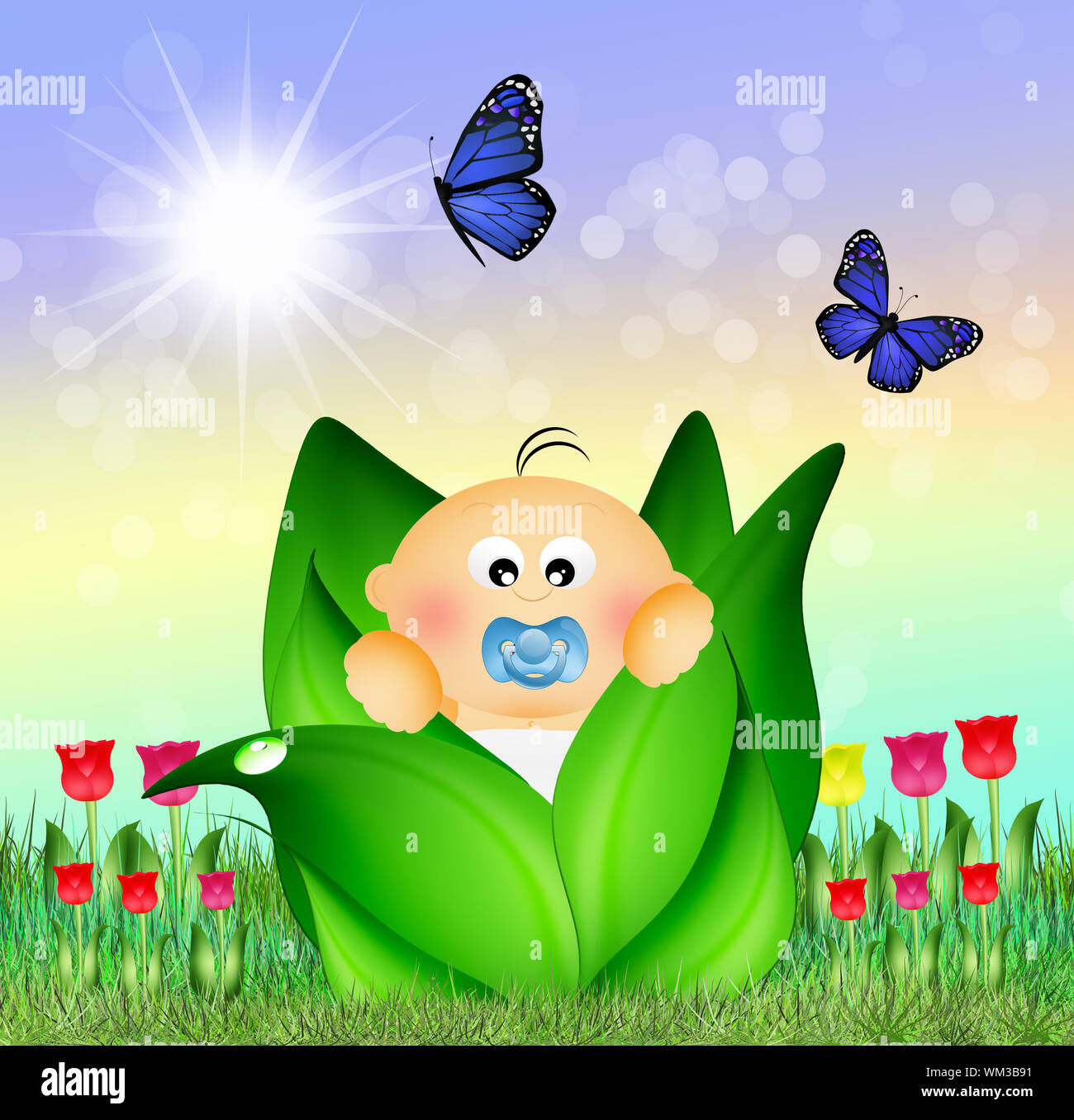 Bud with baby Stock Photo - Alamy
