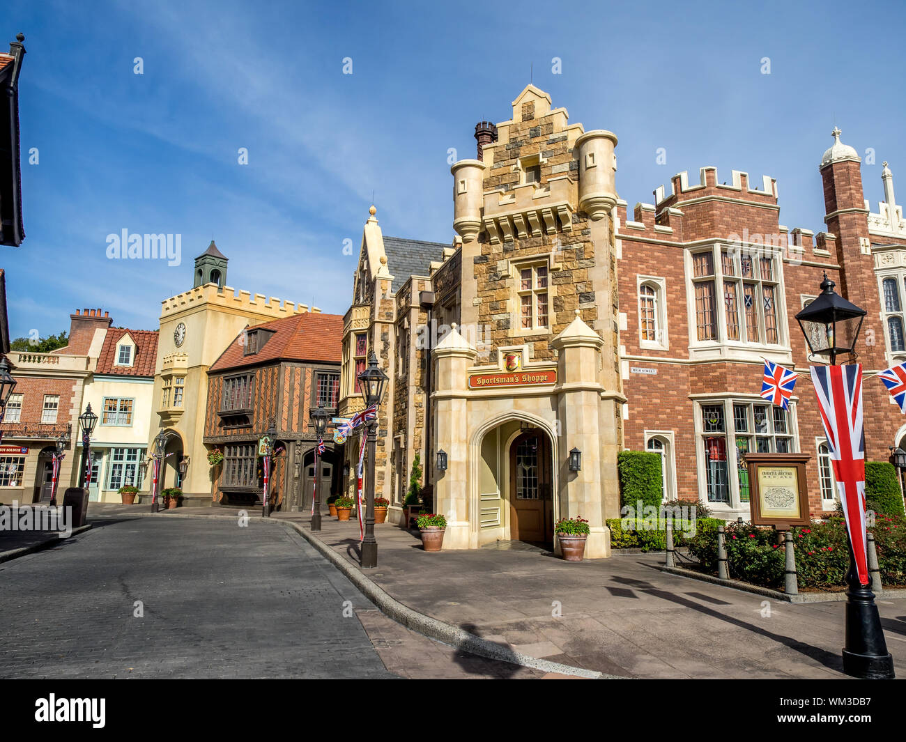 View of the Epcot Theme Park at Disney World in Orlando, Florida. Epcot ...