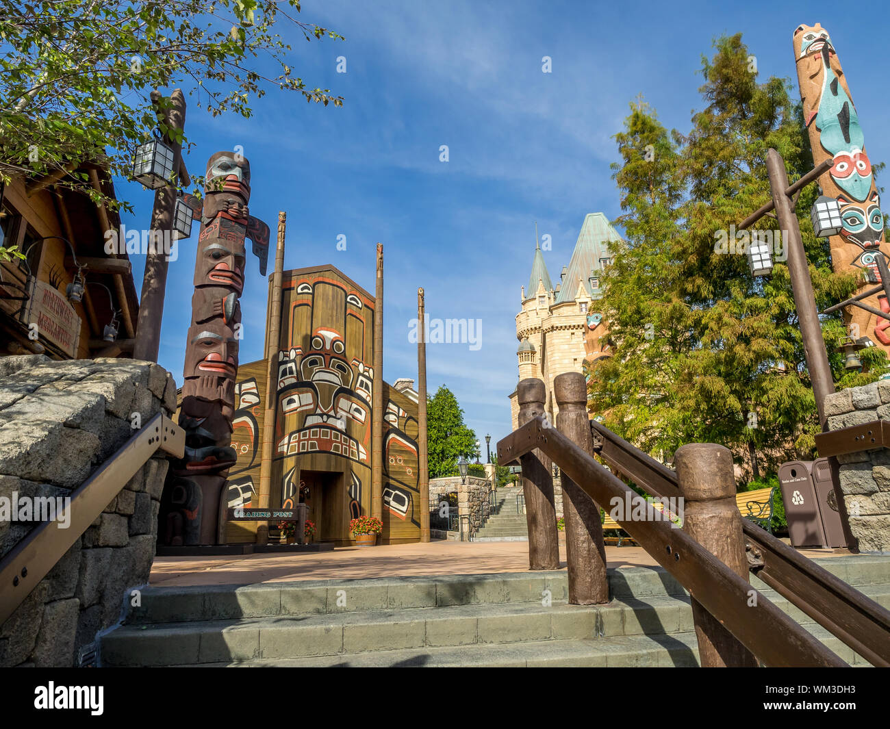 View of the Epcot Theme Park at Disney World in Orlando, Florida. Epcot ...