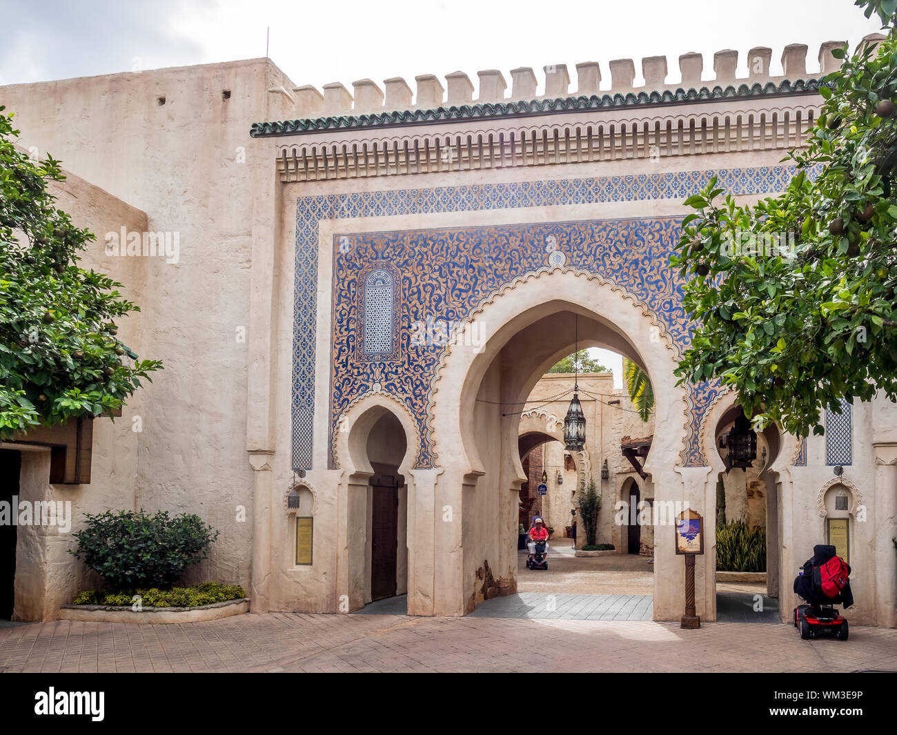 View of the Epcot Theme Park at Disney World in Orlando, Florida. Epcot ...