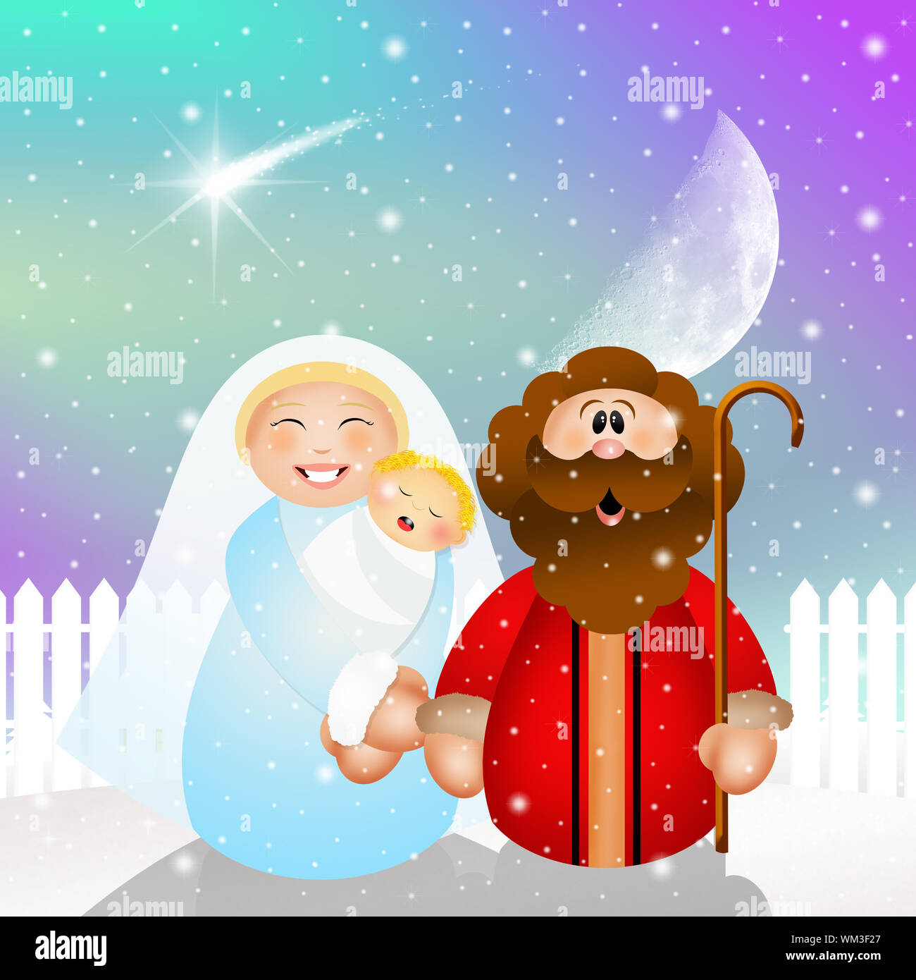 Christmas Nativity scene Stock Photo - Alamy