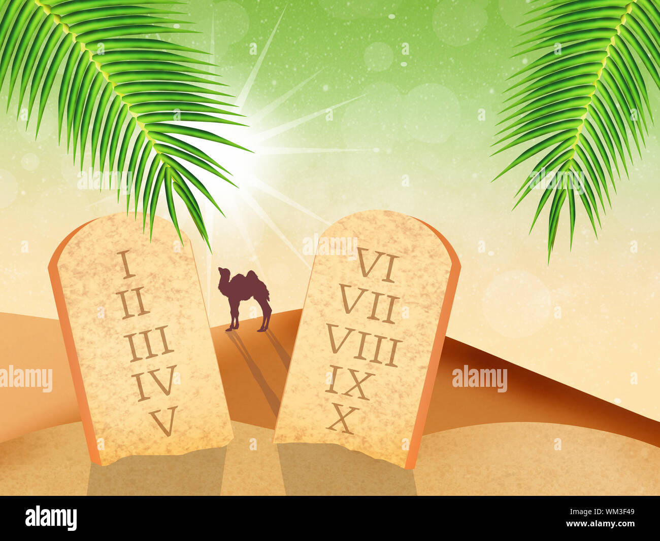 tables of the Ten Commandments Stock Photo - Alamy