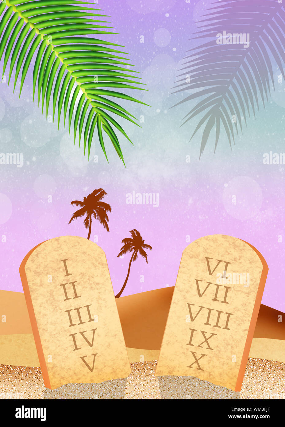 tables of the Ten Commandments Stock Photo - Alamy