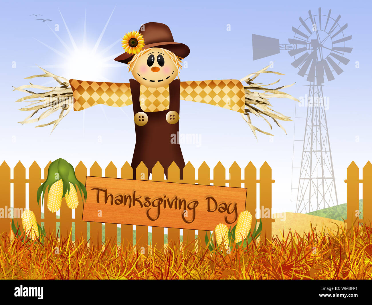 Cute scarecrow cartoon hi-res stock photography and images - Alamy