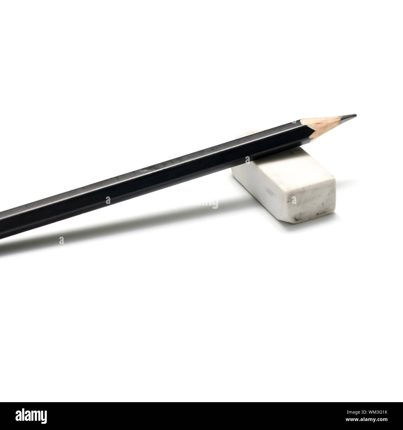 pencil and eraser Stock Photo - Alamy