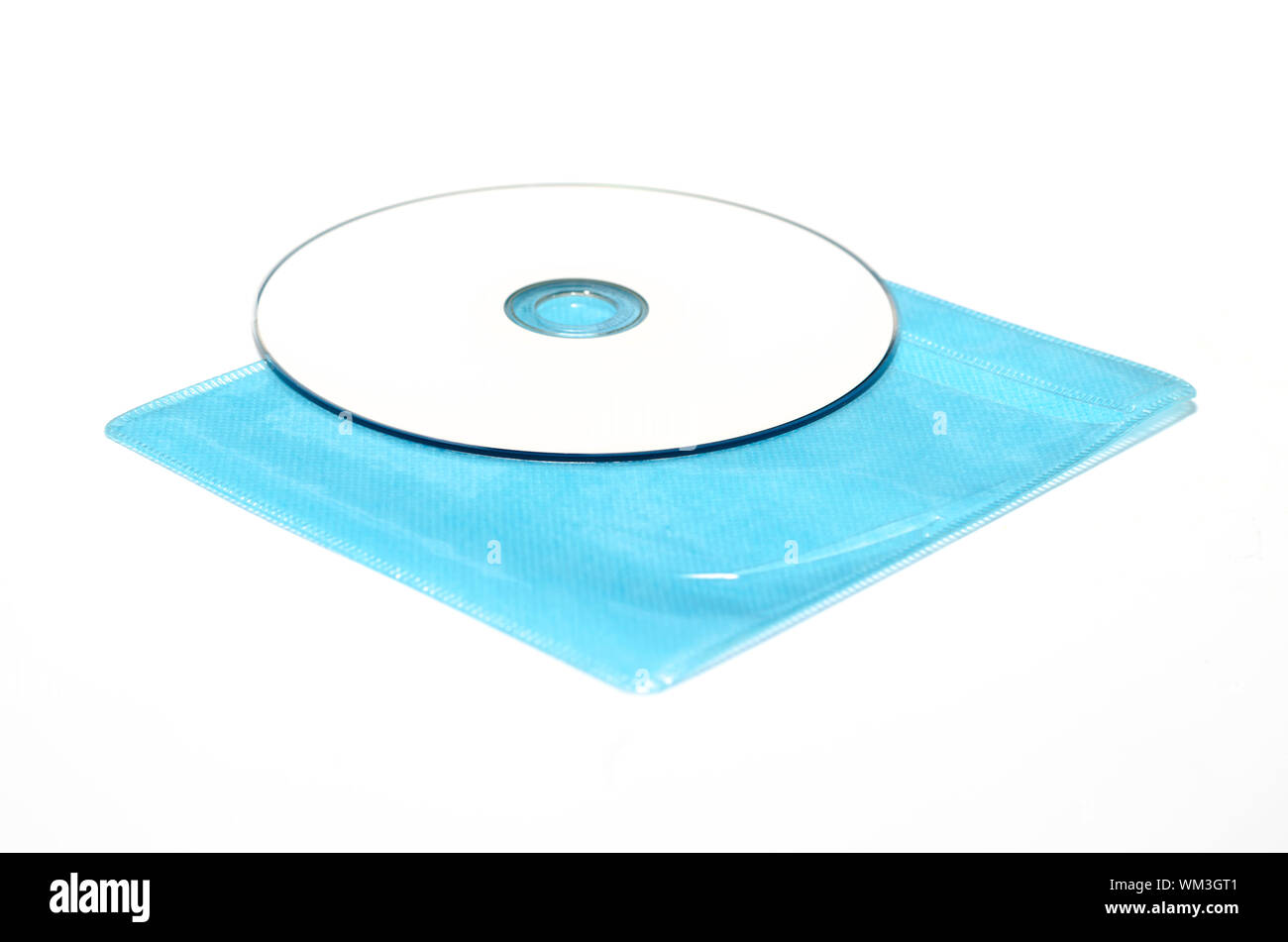 blue plastic dvd case on a white background Stock Photo - Alamy
