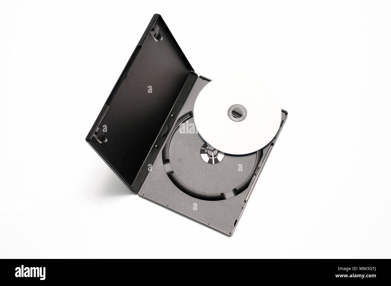dvd case on a white background Stock Photo - Alamy