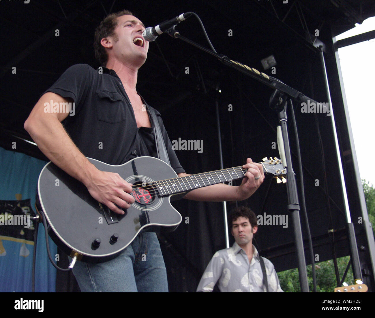 JULY 11: Emerson Hart and Dan Lavery of Tonic perform during the Jeep ...