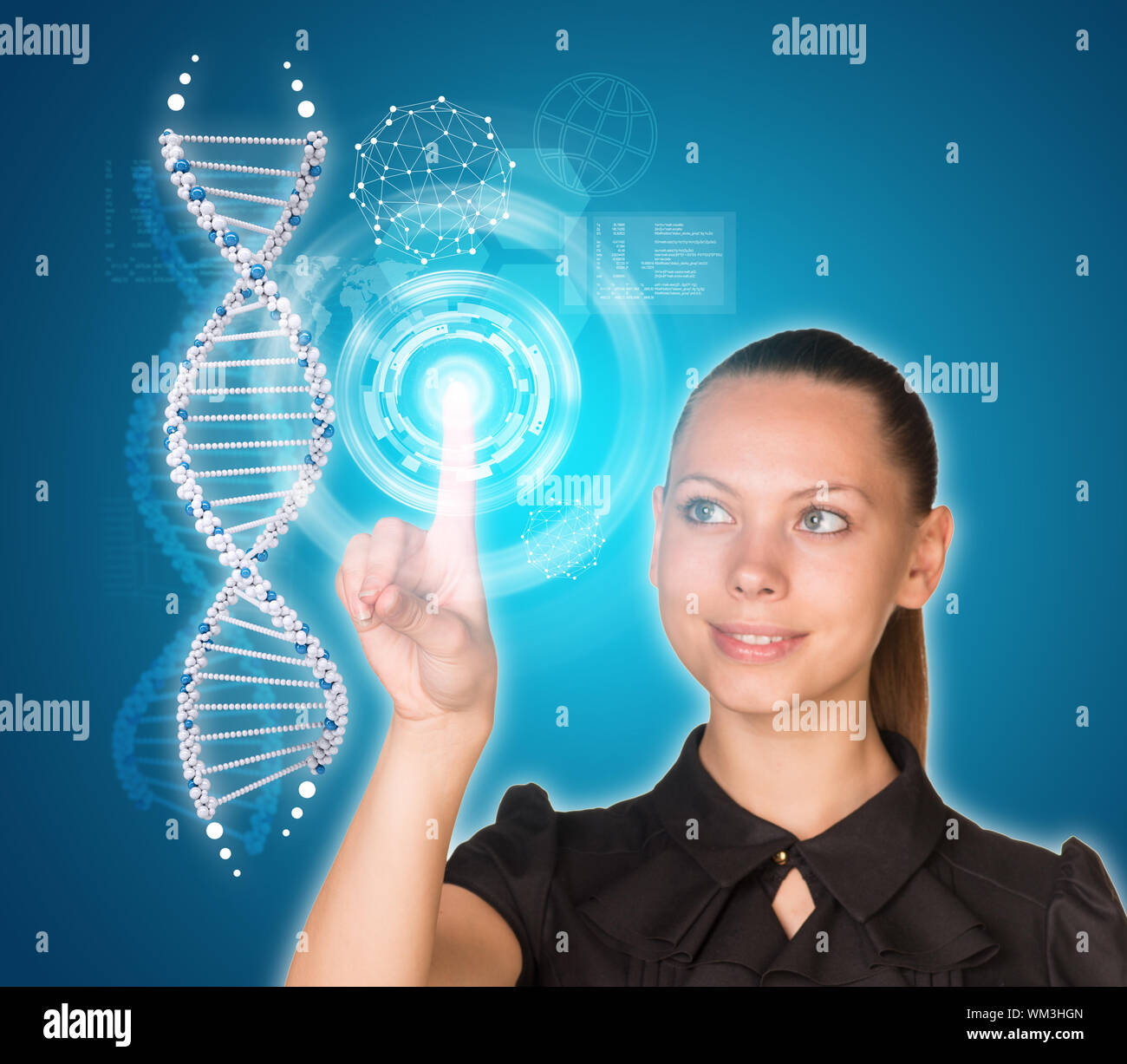 Dna helix molecular model transparent hi-res stock photography and ...
