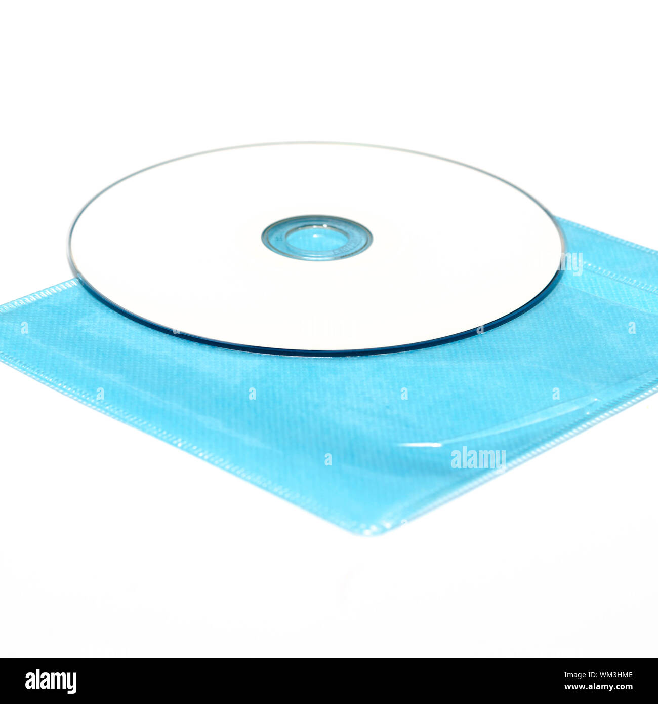 blue plastic dvd case on a white background Stock Photo - Alamy