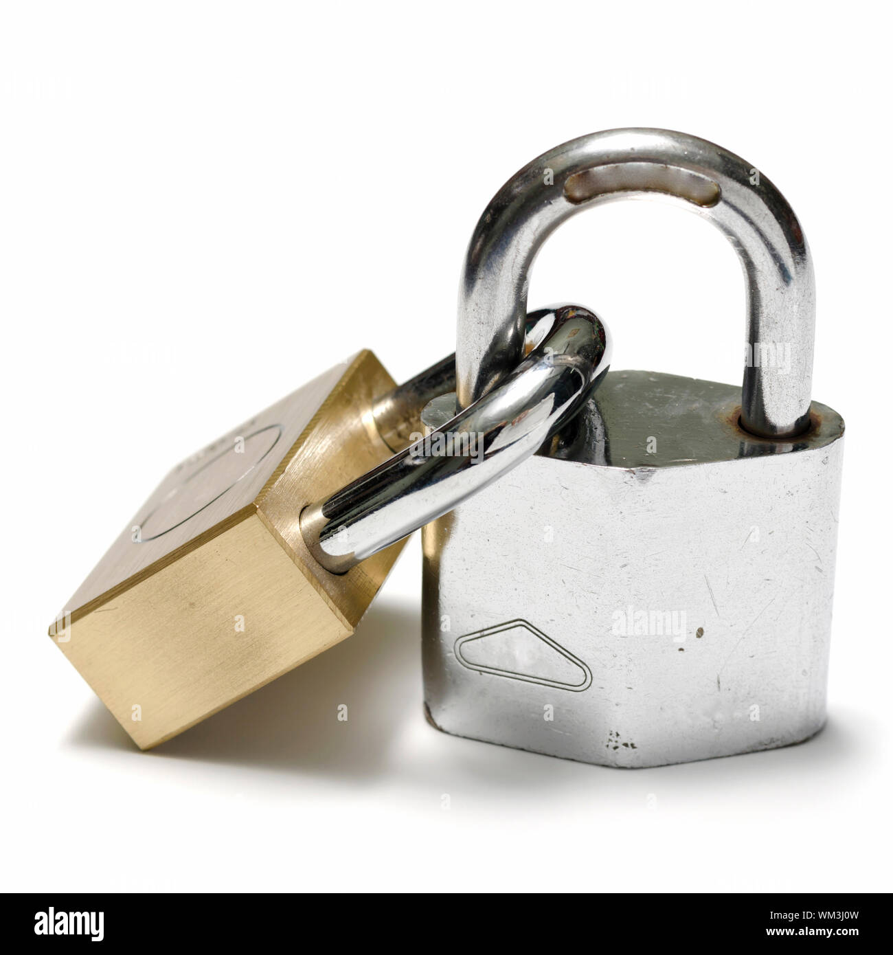 padlock on a white background Stock Photo - Alamy