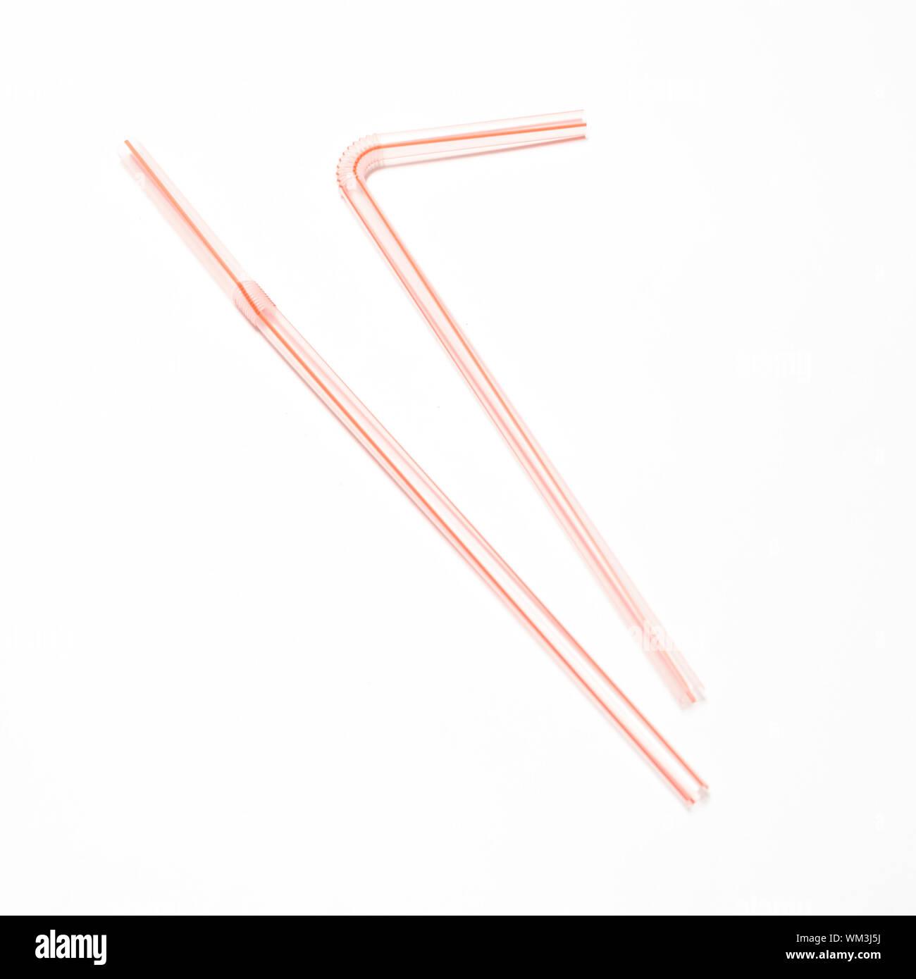 straw on a white background Stock Photo - Alamy