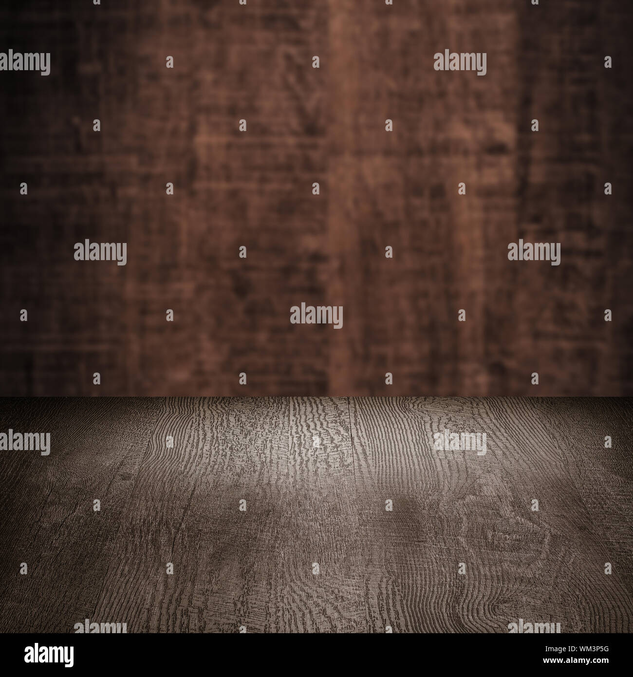 Wood background - table with wooden wall Stock Photo - Alamy