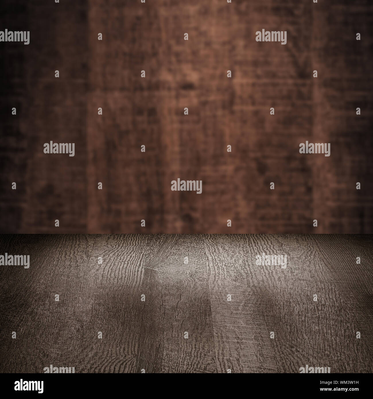Wood background - table with wooden wall Stock Photo - Alamy