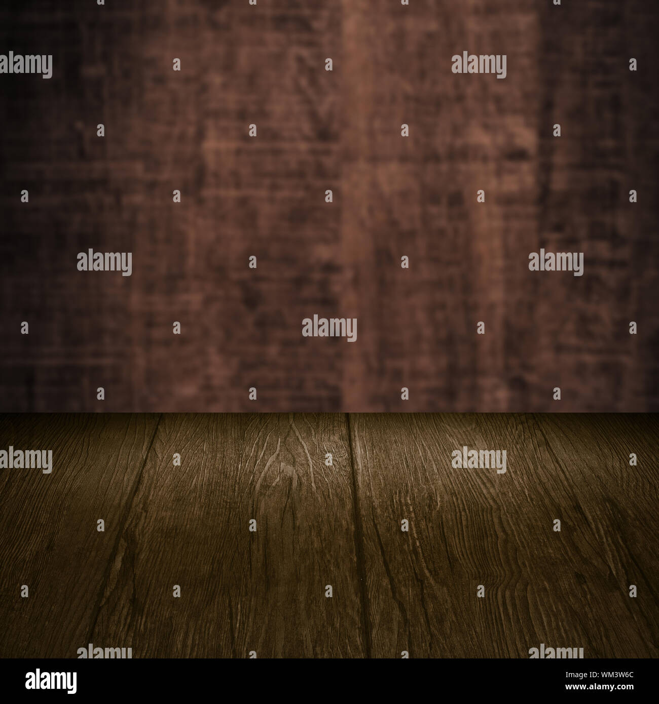 Wood background - table with wooden wall Stock Photo - Alamy