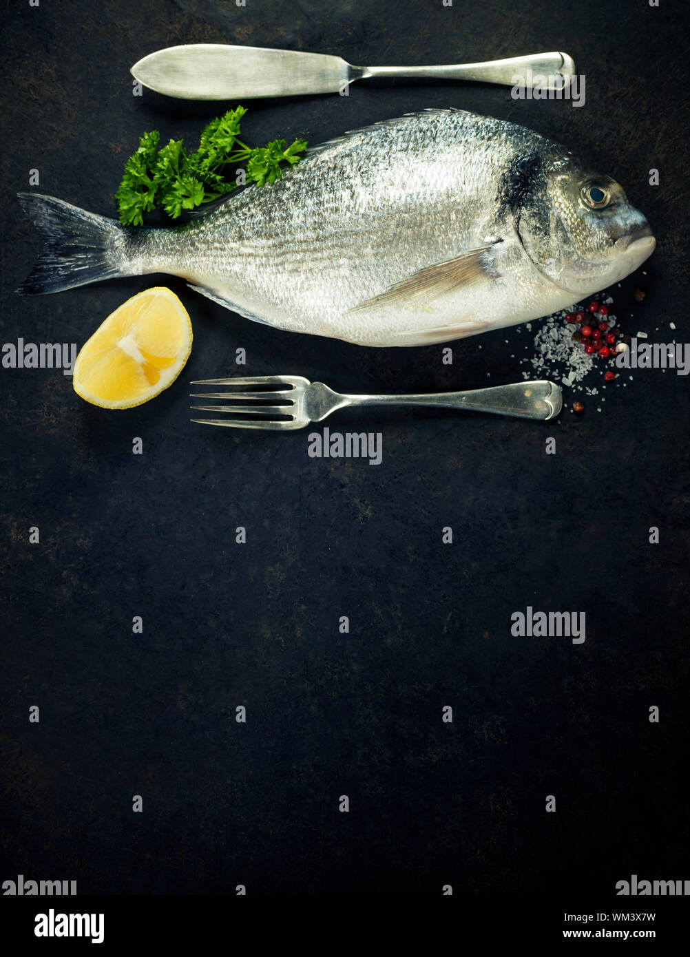 Delicious fresh fish Stock Photo - Alamy