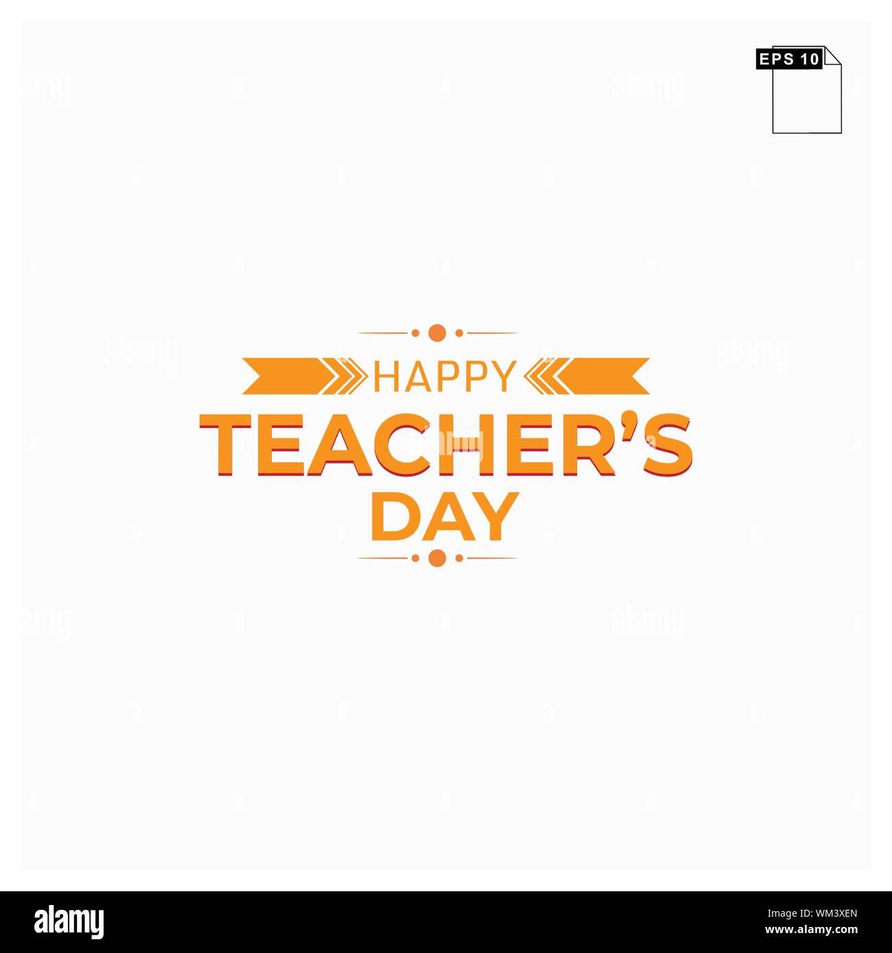 art font greeting happy teacher day moment october Stock Vector Image ...