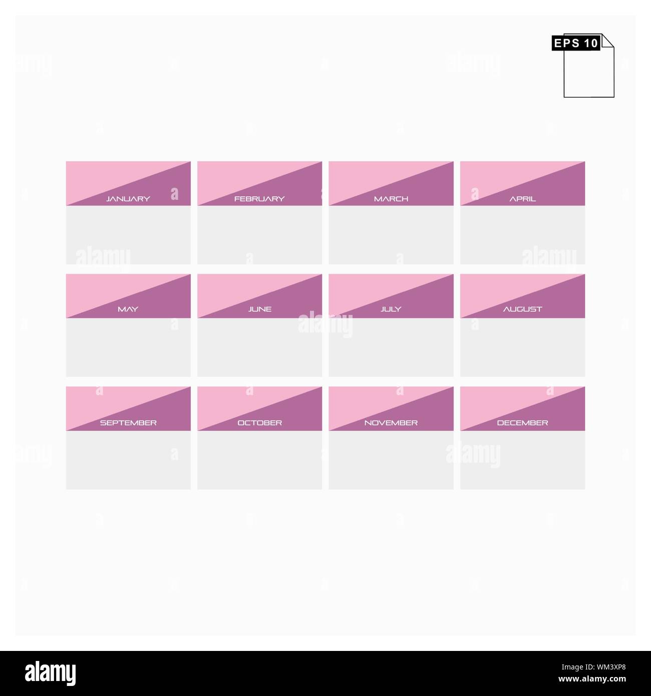 month in the years calender concept simple Stock Vector Image & Art - Alamy