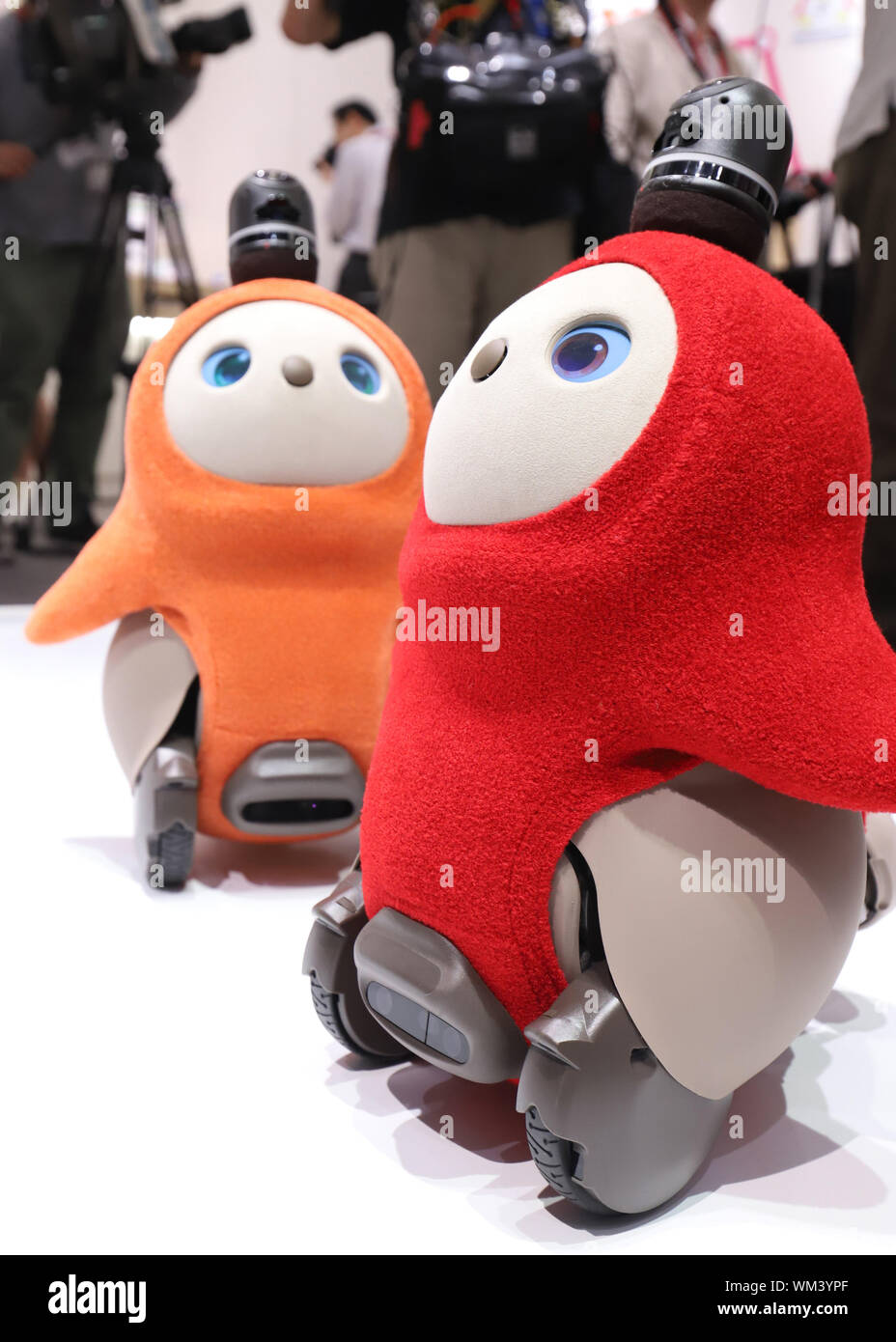 Tokyo, Japan. 4th Sep, 2019. Japanese robot venture Groove X displays ...