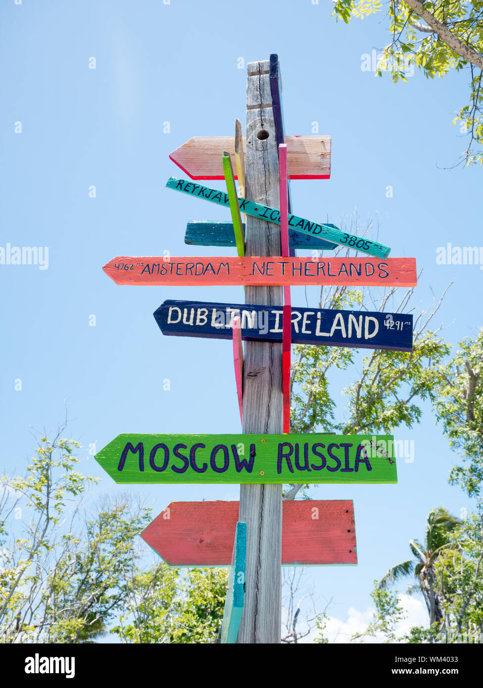 Signpost of world countries hi-res stock photography and images - Alamy