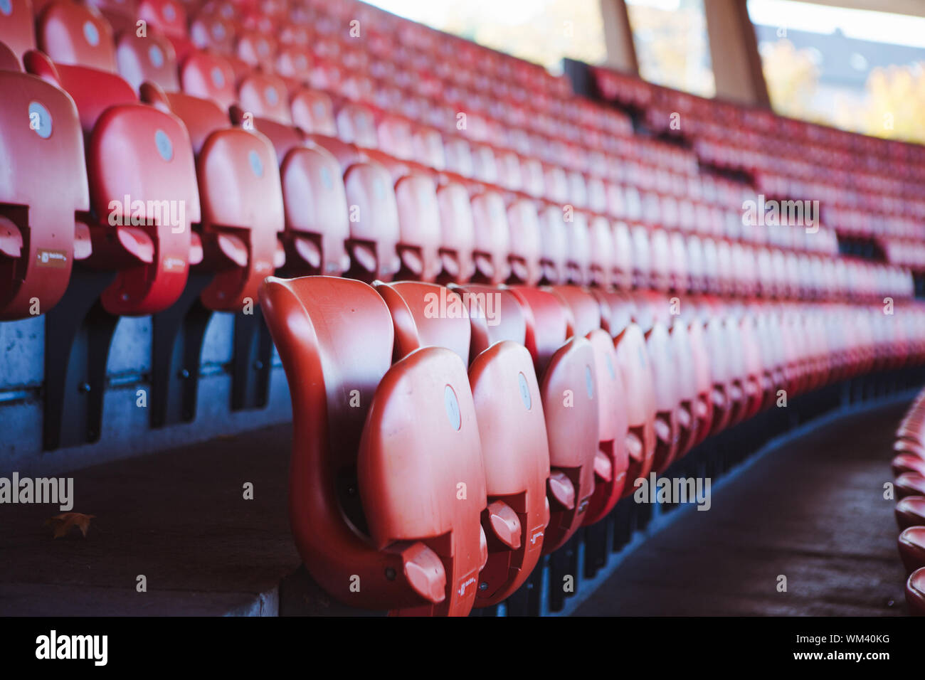 Row of seats in a sports stadium hi-res stock photography and images ...