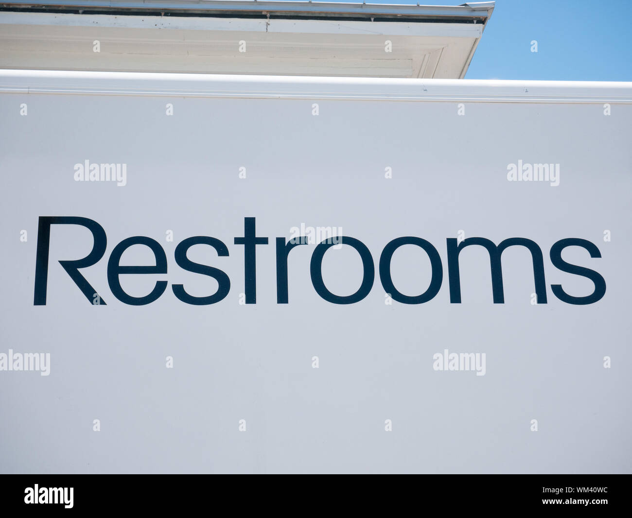 Just a Simple Restroom Sign Stock Photo - Alamy