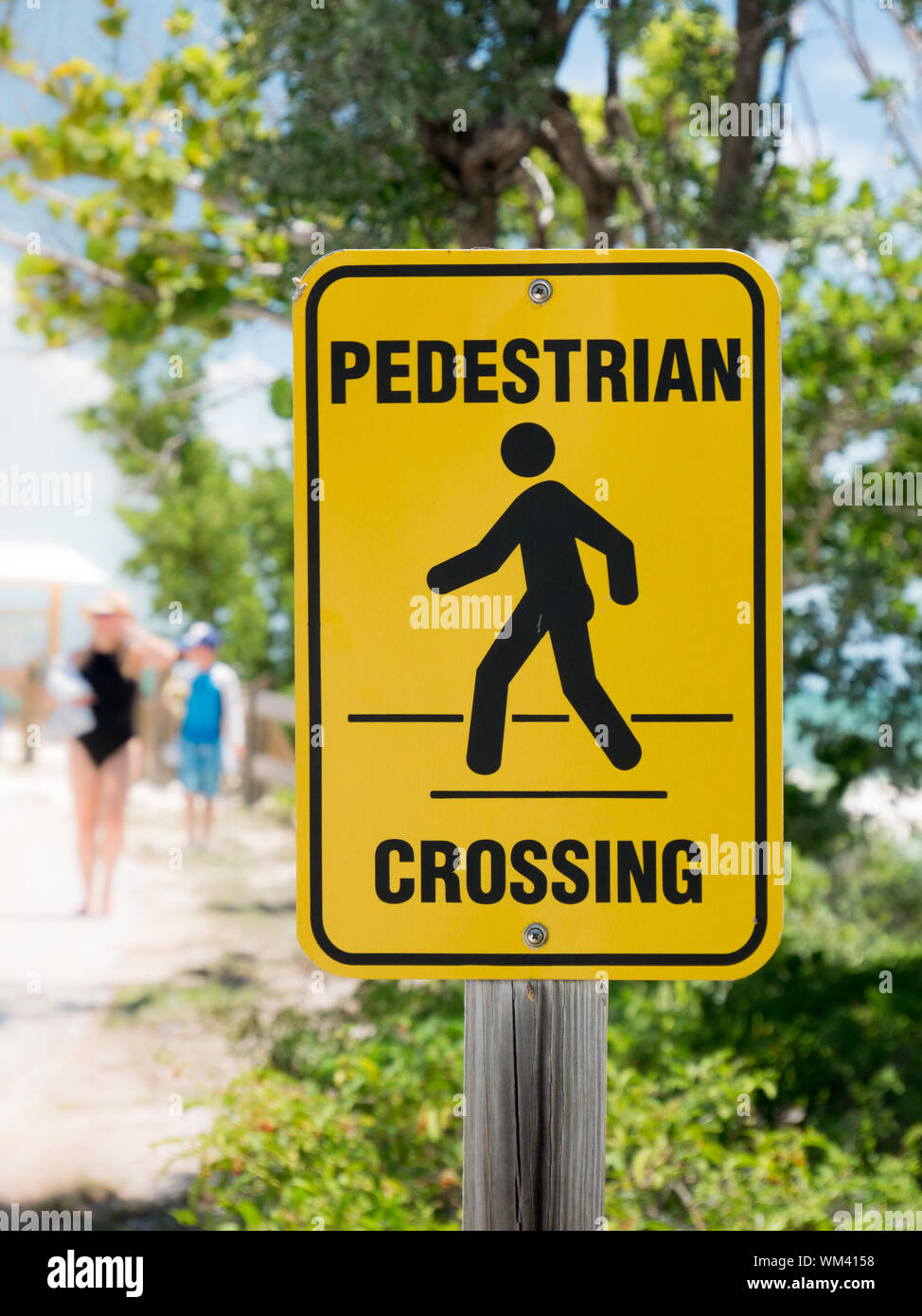 Yellow Pedestrian Crossing Sign Stock Photos & Yellow Pedestrian ...