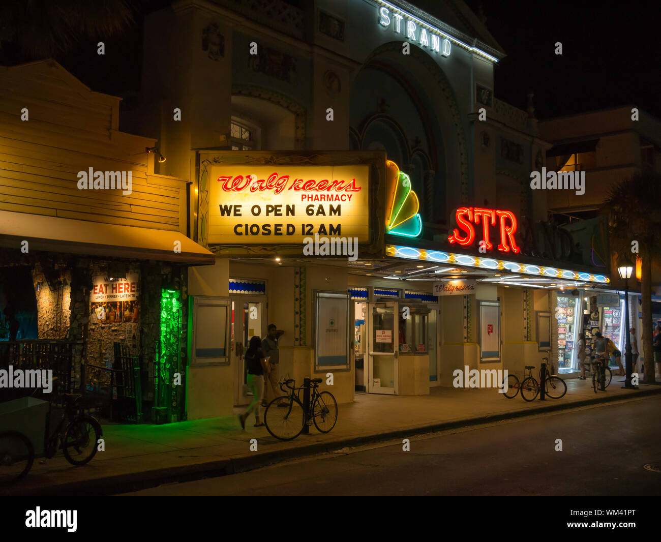 Key West, Florida, USA. August 2019. A Walgreens Pharmacy, in the old ...