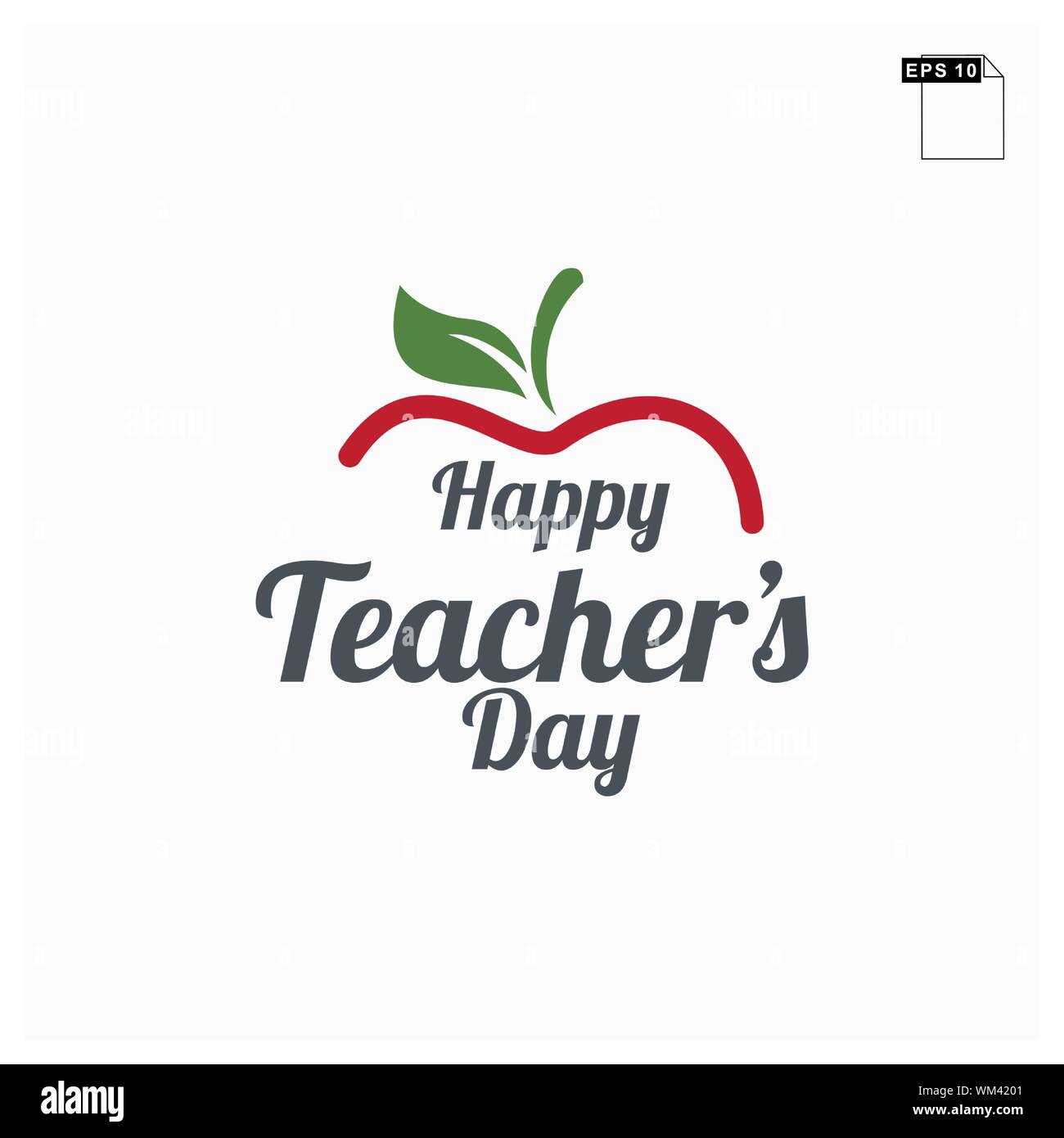 art font greeting happy teacher day moment october Stock Vector Image ...