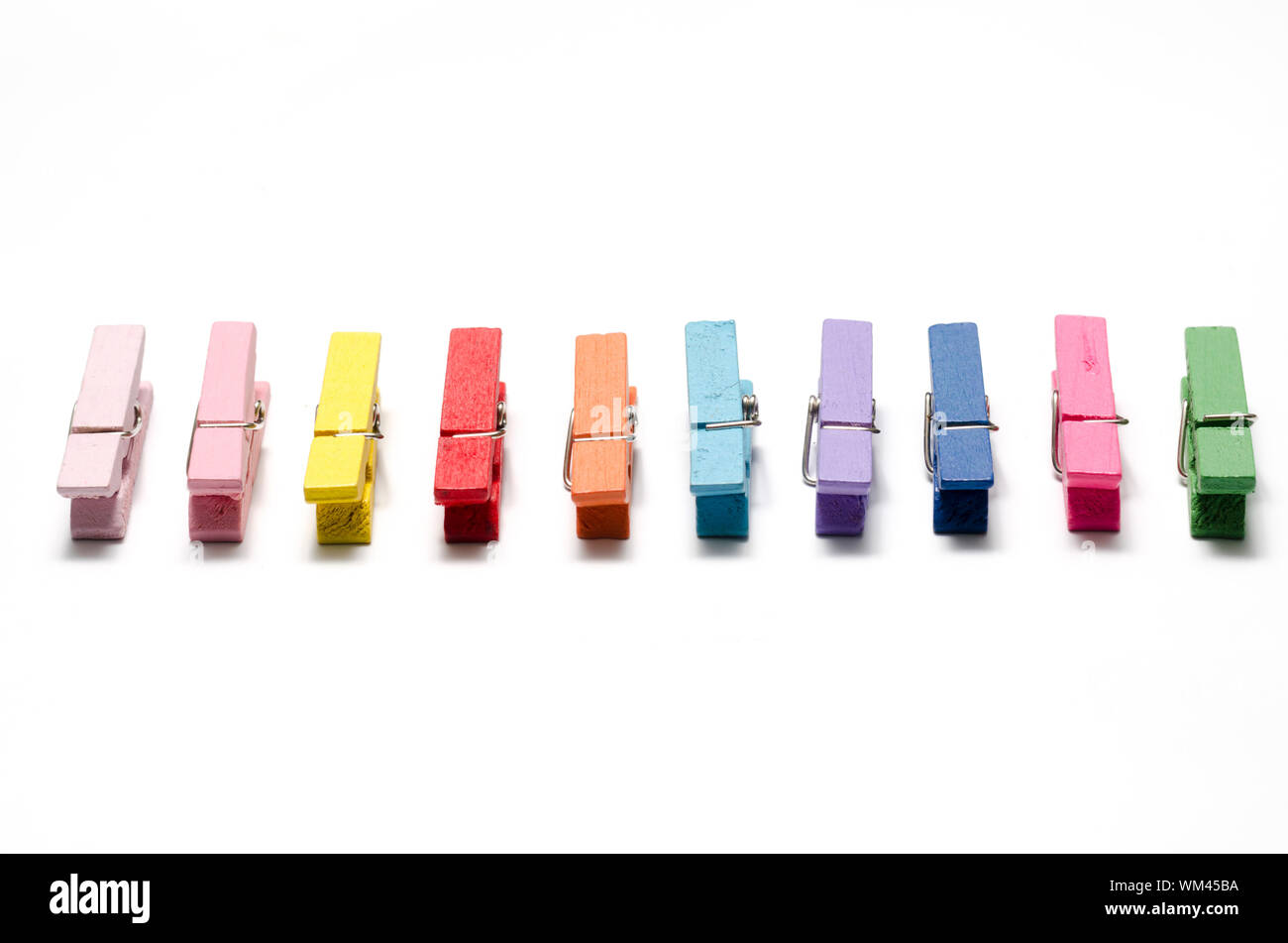 colorful cloth pin Stock Photo - Alamy