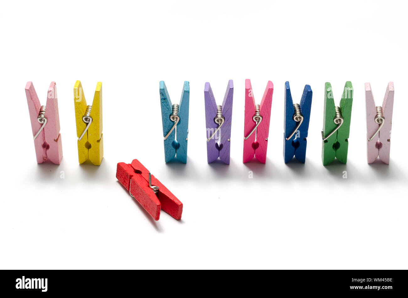 colorful cloth pin Stock Photo - Alamy