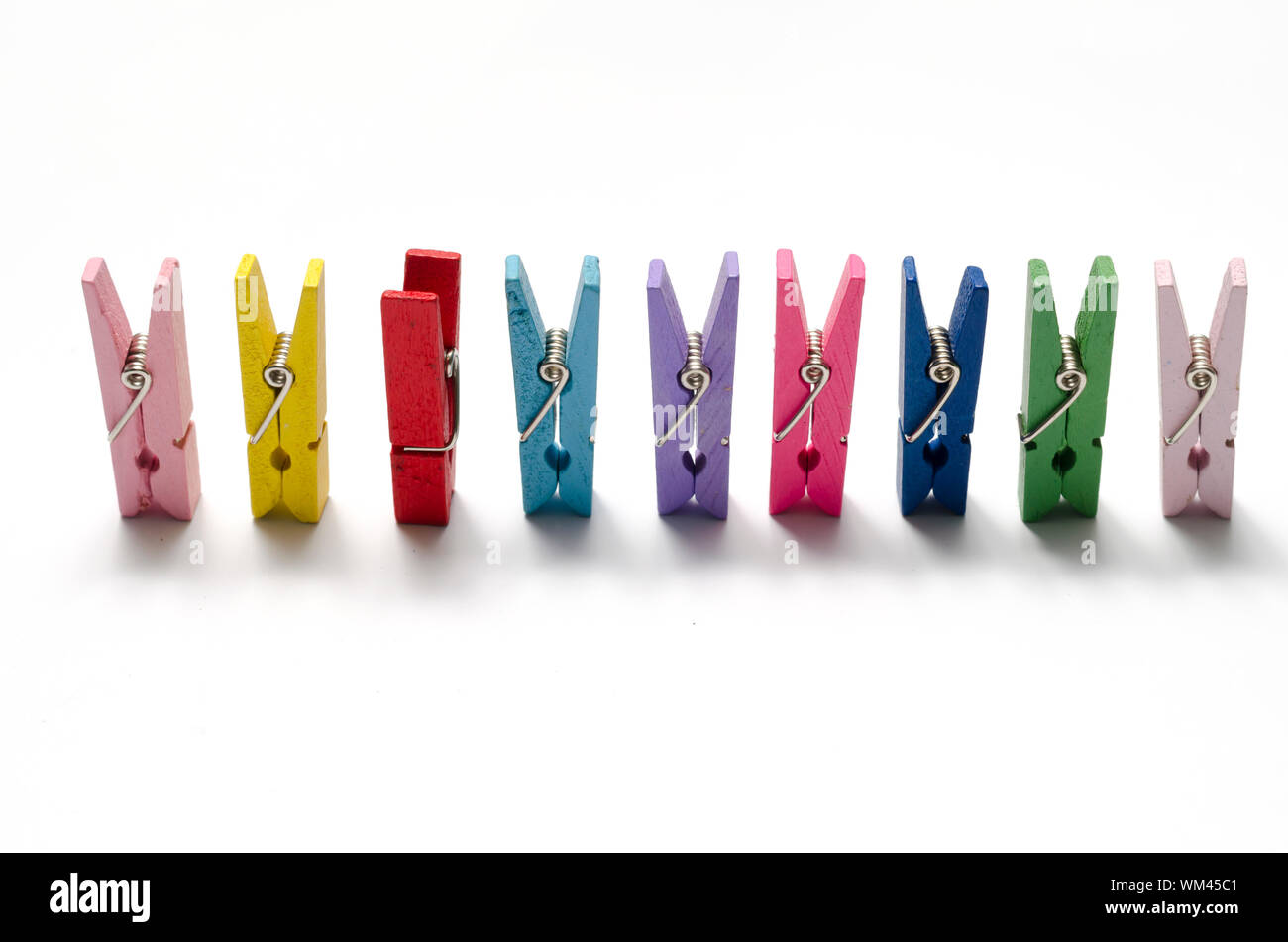 colorful cloth pin Stock Photo - Alamy